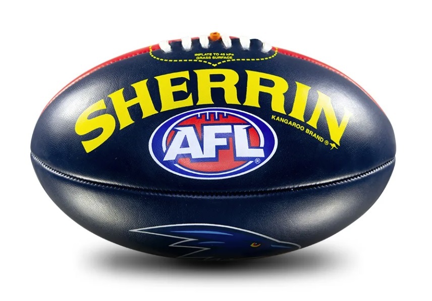 Adelaide Crows AFL Sherrin Team Logo Ball | Size 2 - SHERRIN