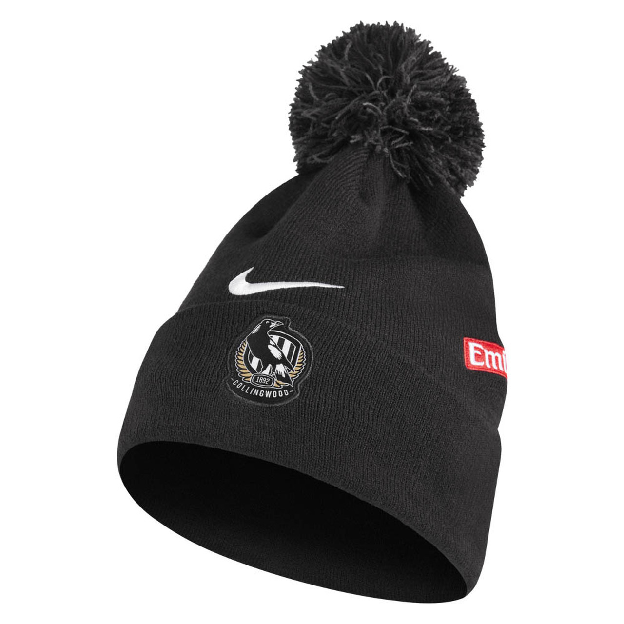 Collingwood Magpies NIKE AFL Adults Pom Beanie