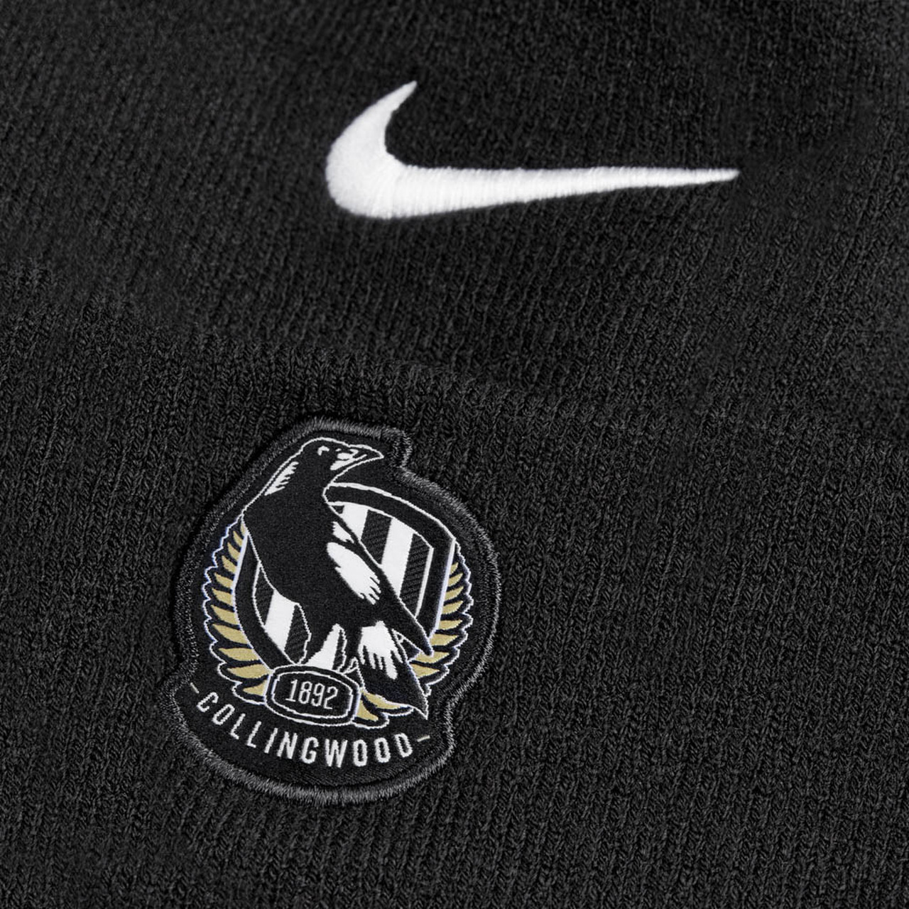 Collingwood Magpies NIKE AFL Adults Pom Beanie