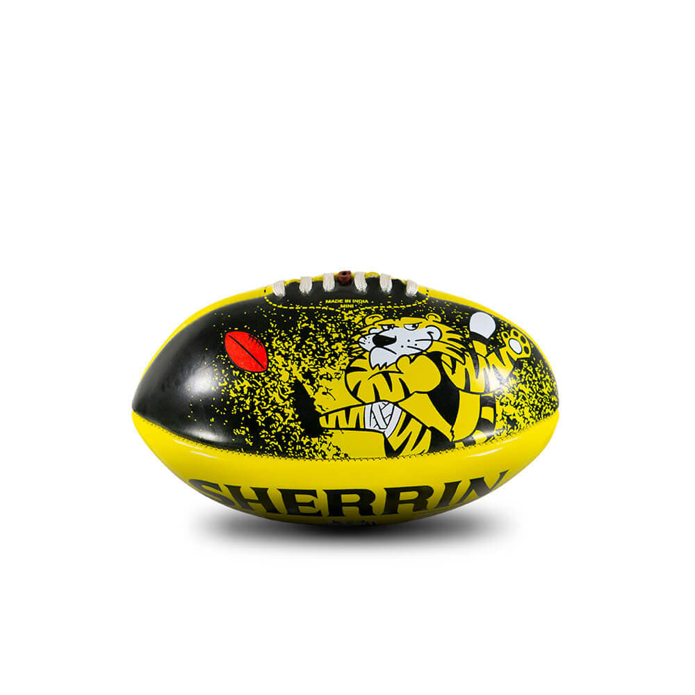 Richmond Tigers AFL Sherrin PVC Soft Mascot Ball | 20CM - SHERRIN