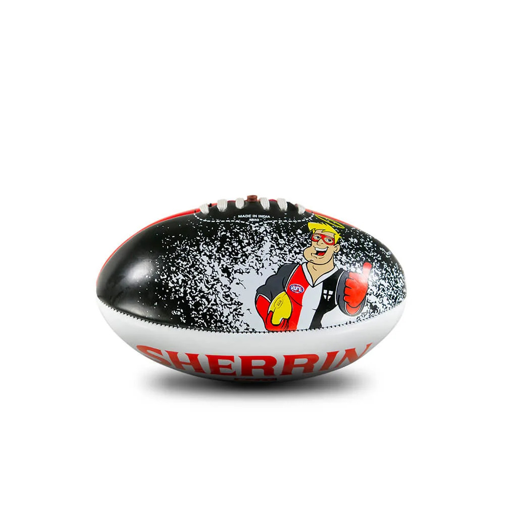 St Kilda Saints AFL Sherrin PVC Soft Mascot Ball | 20CM - SHERRIN