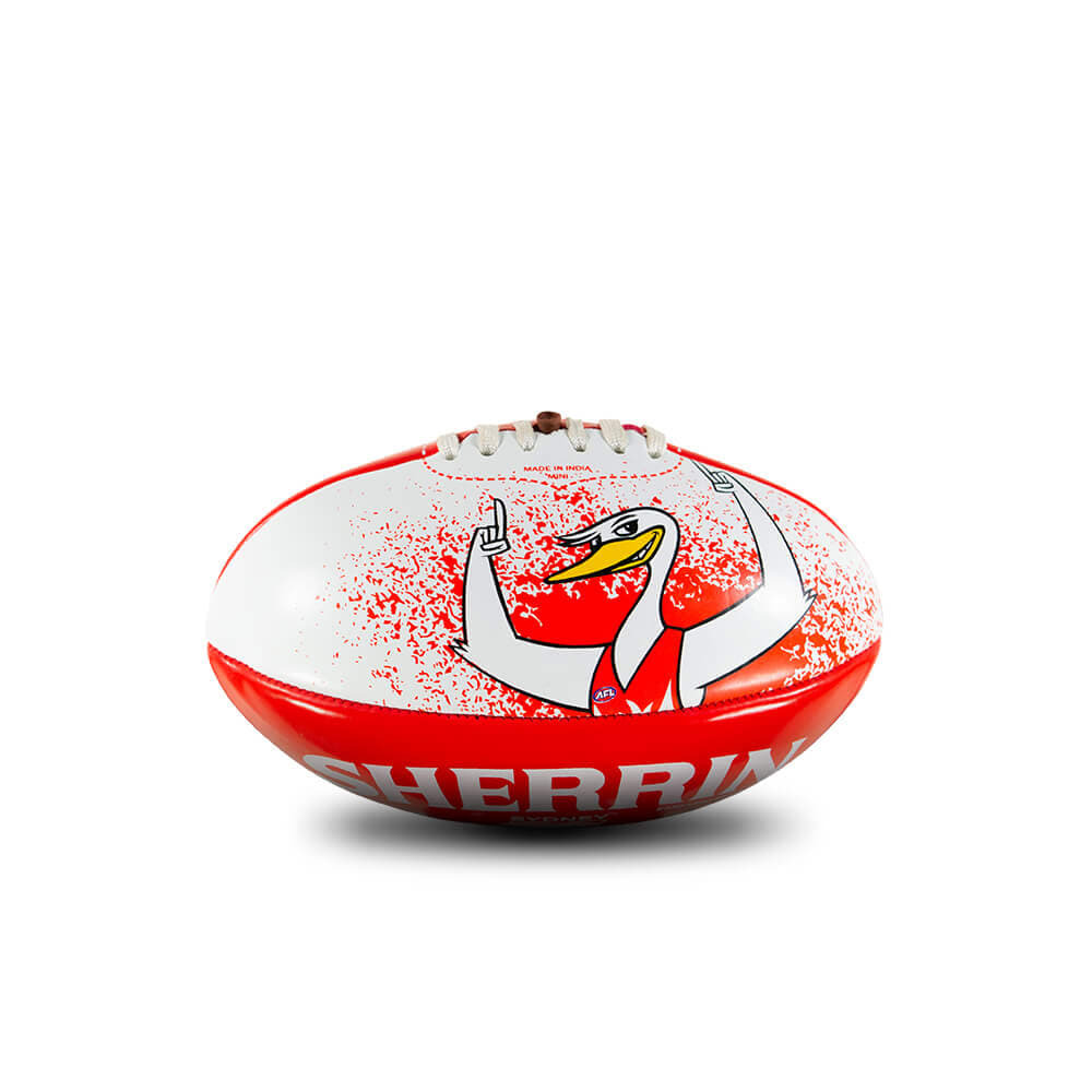 Sydney Swans AFL Sherrin PVC Soft Mascot Ball | 20CM - SHERRIN