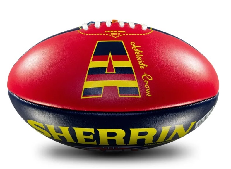 Adelaide Crows AFL Sherrin Team Logo Ball | Size 2 - SHERRIN