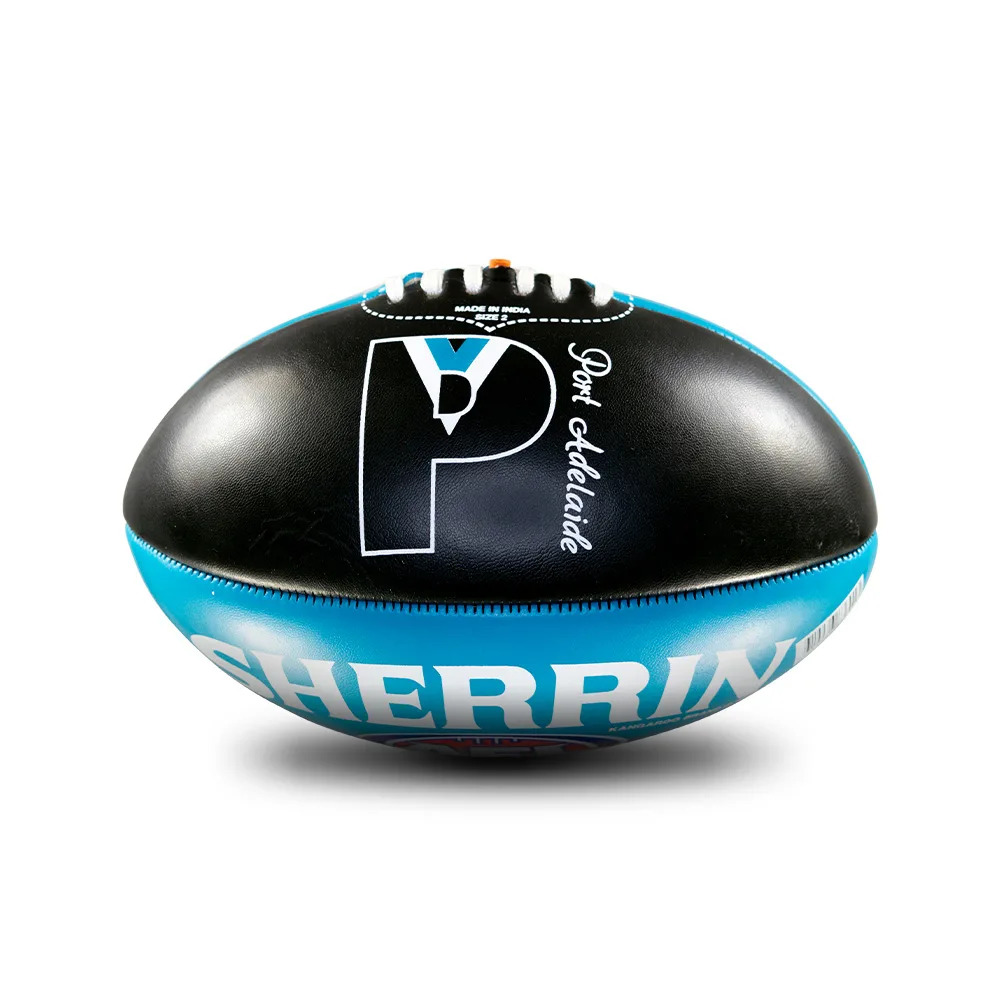 Port Adelaide Power AFL Sherrin Team Logo Ball | Size 2 - SHERRIN
