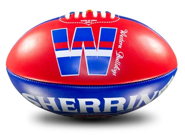 Western Bulldogs AFL Sherrin Team Logo Ball | Size 2 - SHERRIN