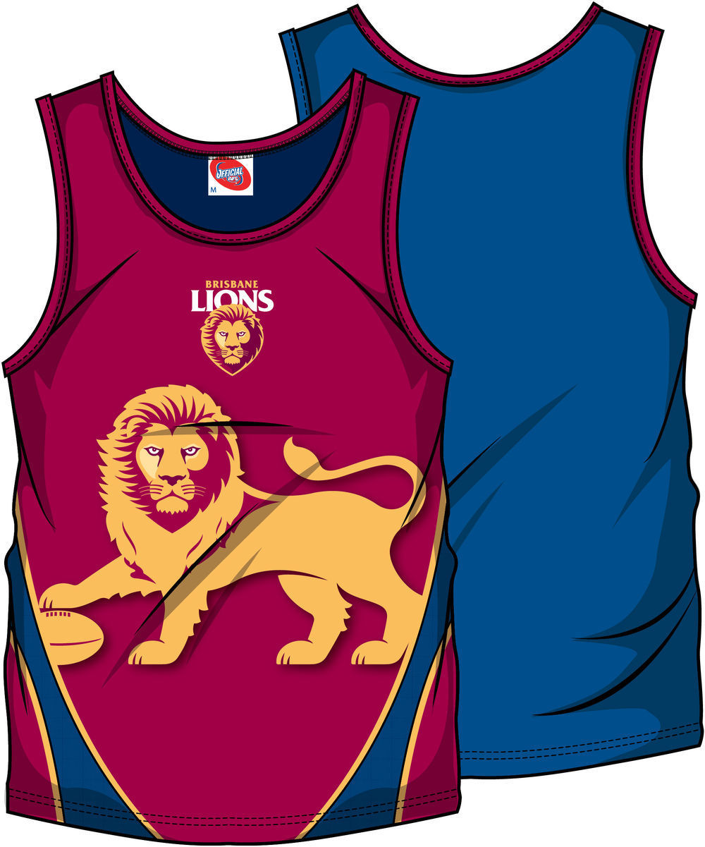 AFL Mens SHD Singlet Brisbane Lions