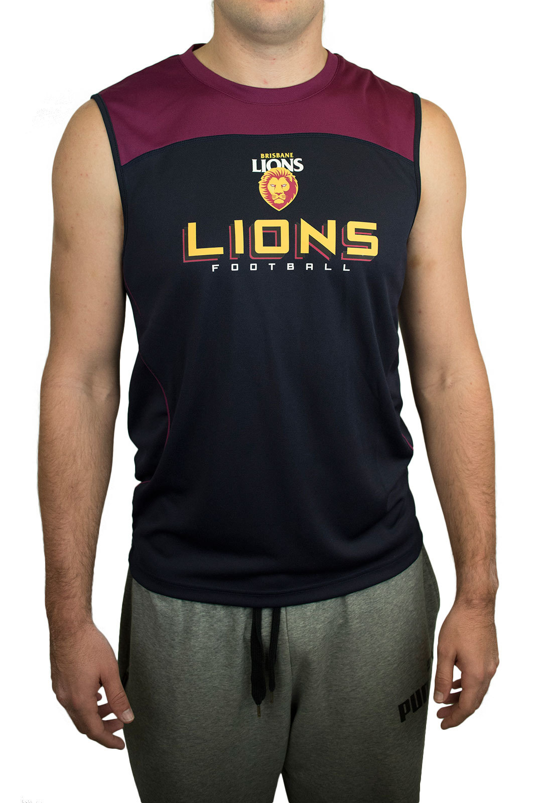 AFL Mens Premium Tank Brisbane Lions
