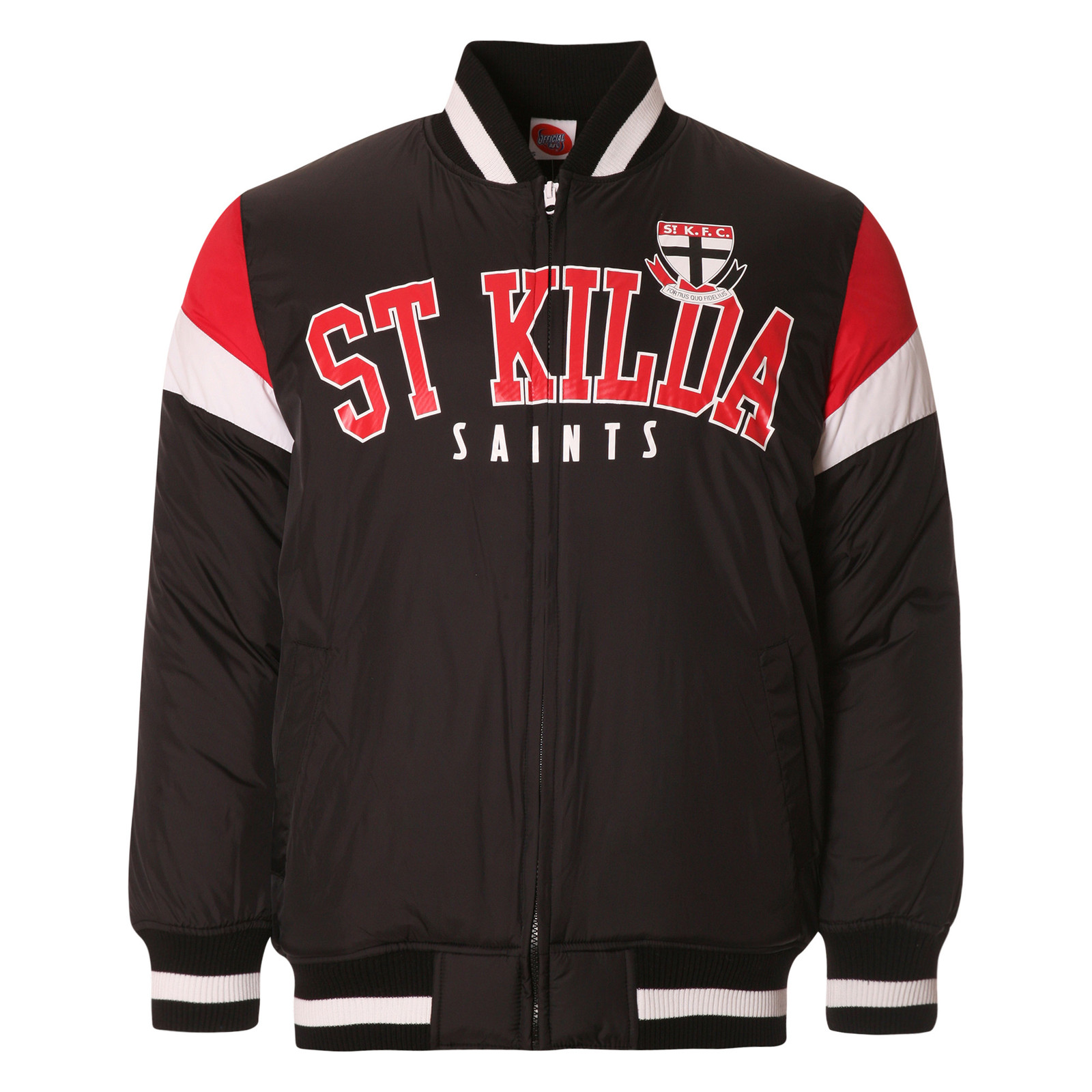 Mens Fan Varsity Jacket St Kilda Saints - AFL Mens Fan Varsity Jacket St Kilda Saints - AFL