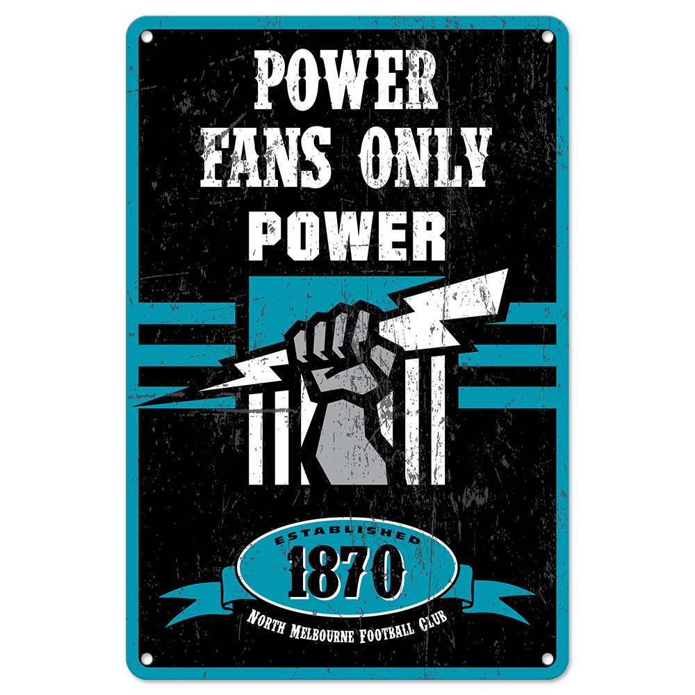 Port Adelaide Power Retro Metal Sign
