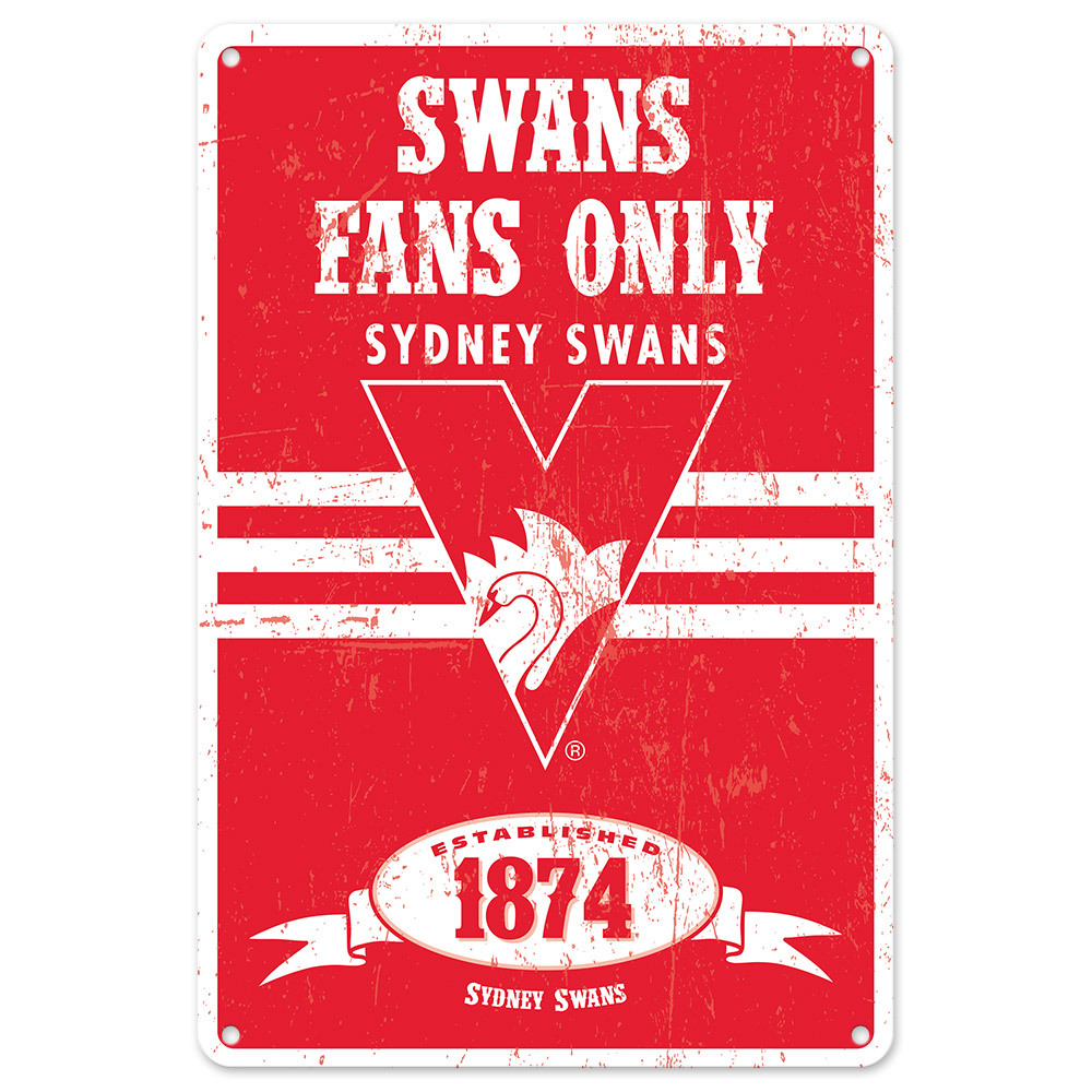 Sydney Swans Retro Metal Sign
