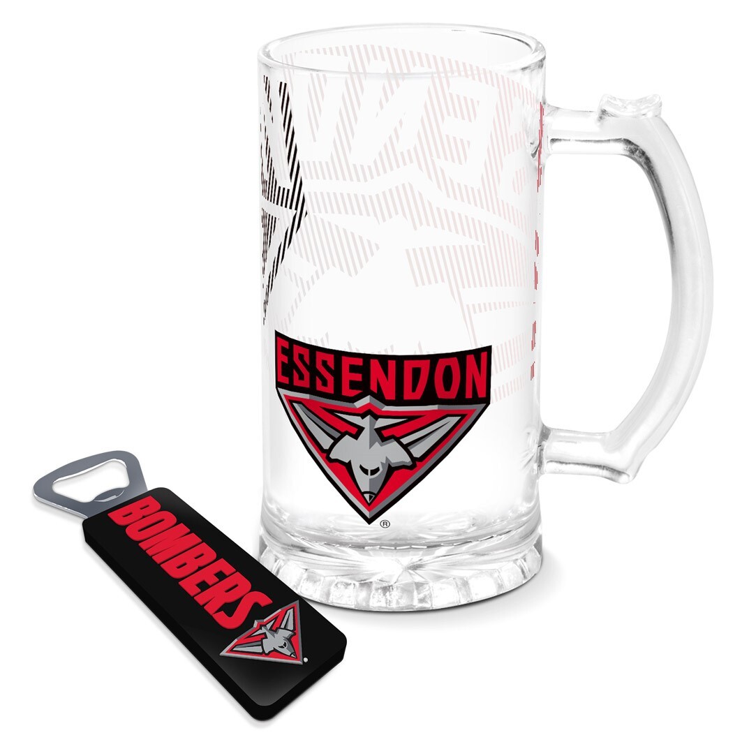 AFL Essendon Bombers Stein & Opener Pack