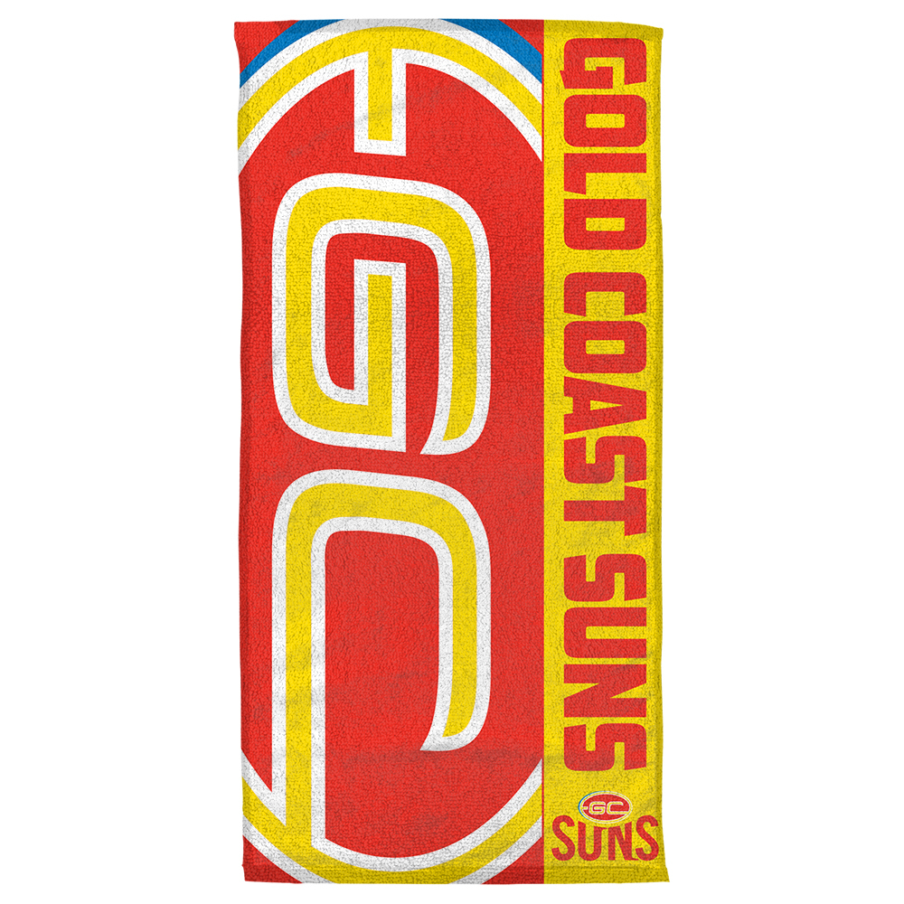 Gold Coast Suns AFL Beach Towel