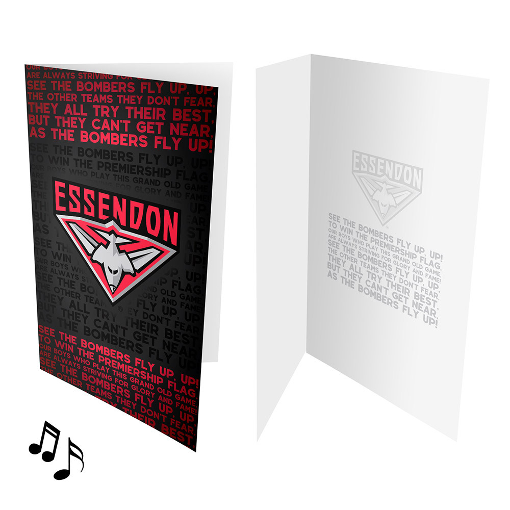 Essendon Bombers Musical Card