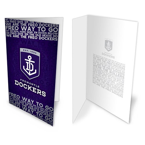 Fremantle Dockers Musical Card