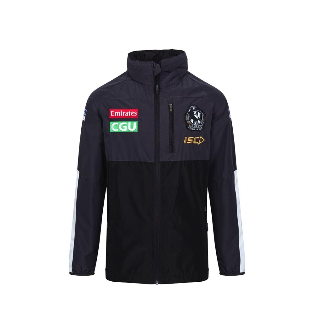 Collingwood Magpies AFL ISC Kids Wet Weather Jacket