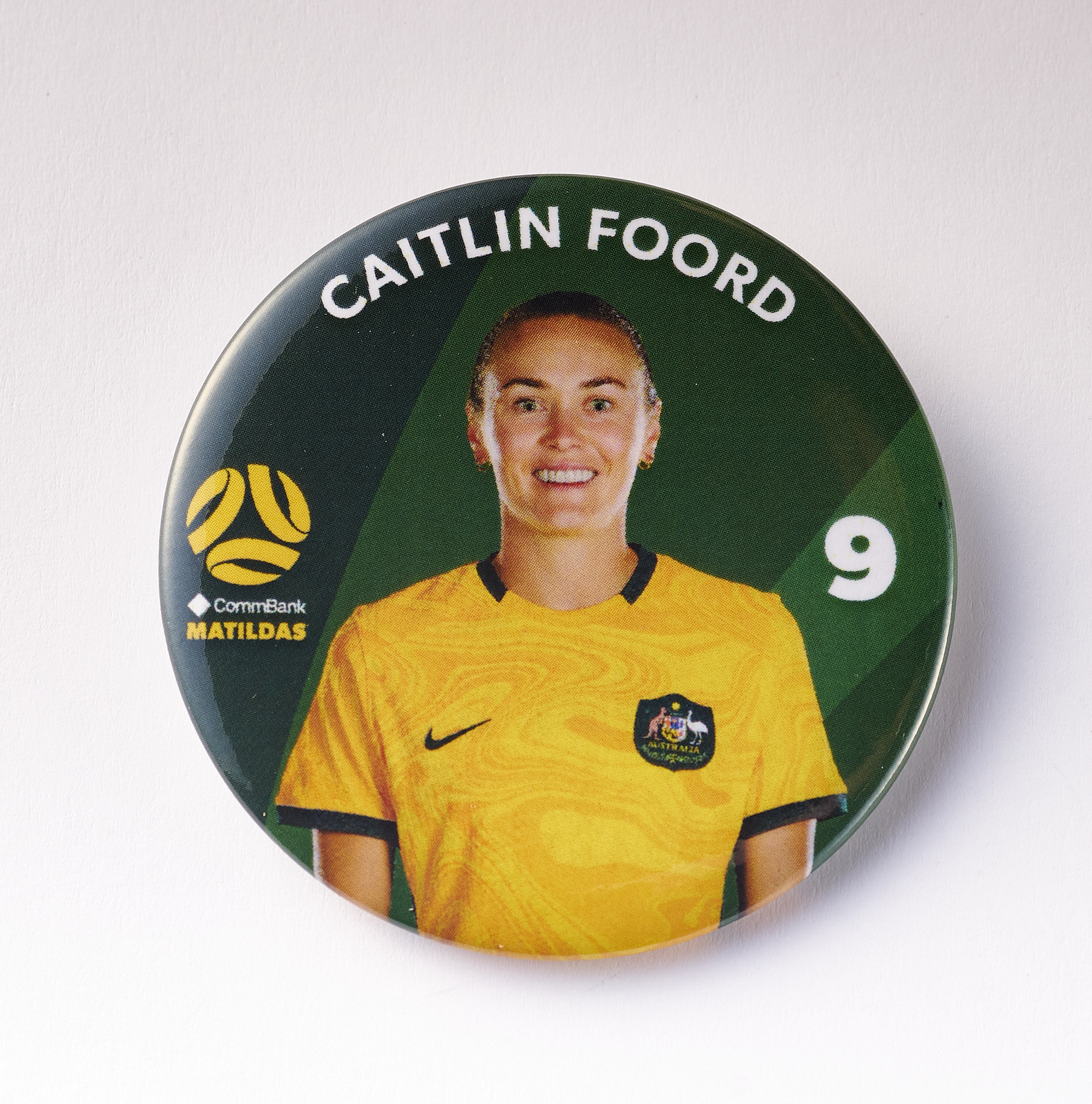 Matildas FOOTBALL AUSTRALIA Caitlin Foord 6CM Player Button Badge