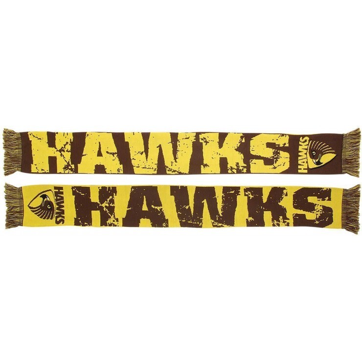 Hawthorn Hawks AFL Jacquard Impact Scarf