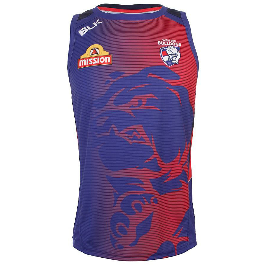 Western Bulldogs Training Singlet Blue 2015