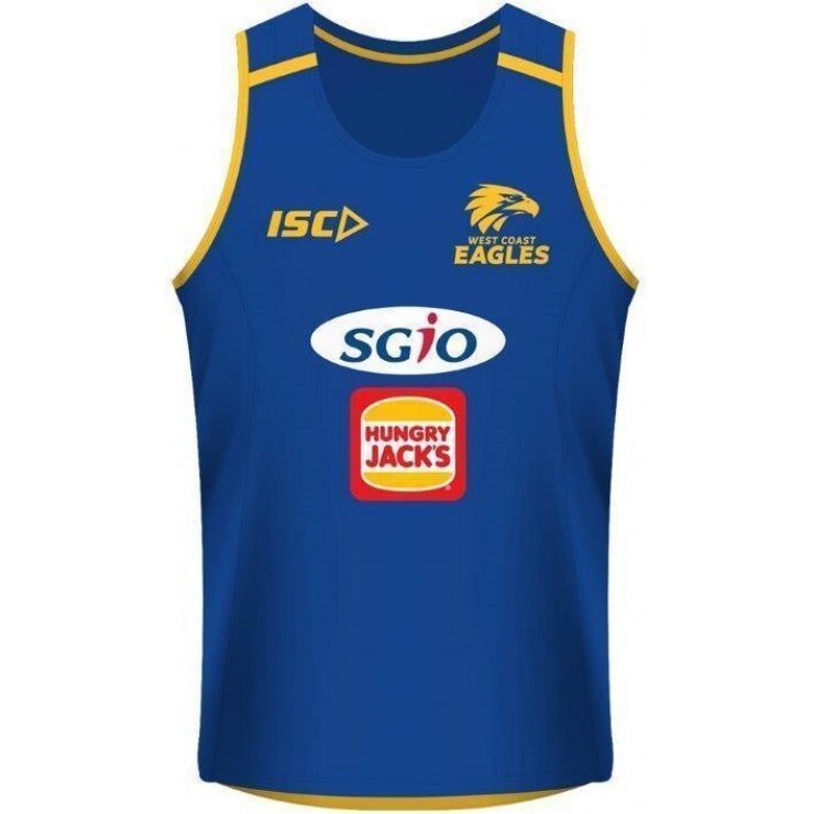 West Coast Eagles AFL ISC Kids Training Singlet
